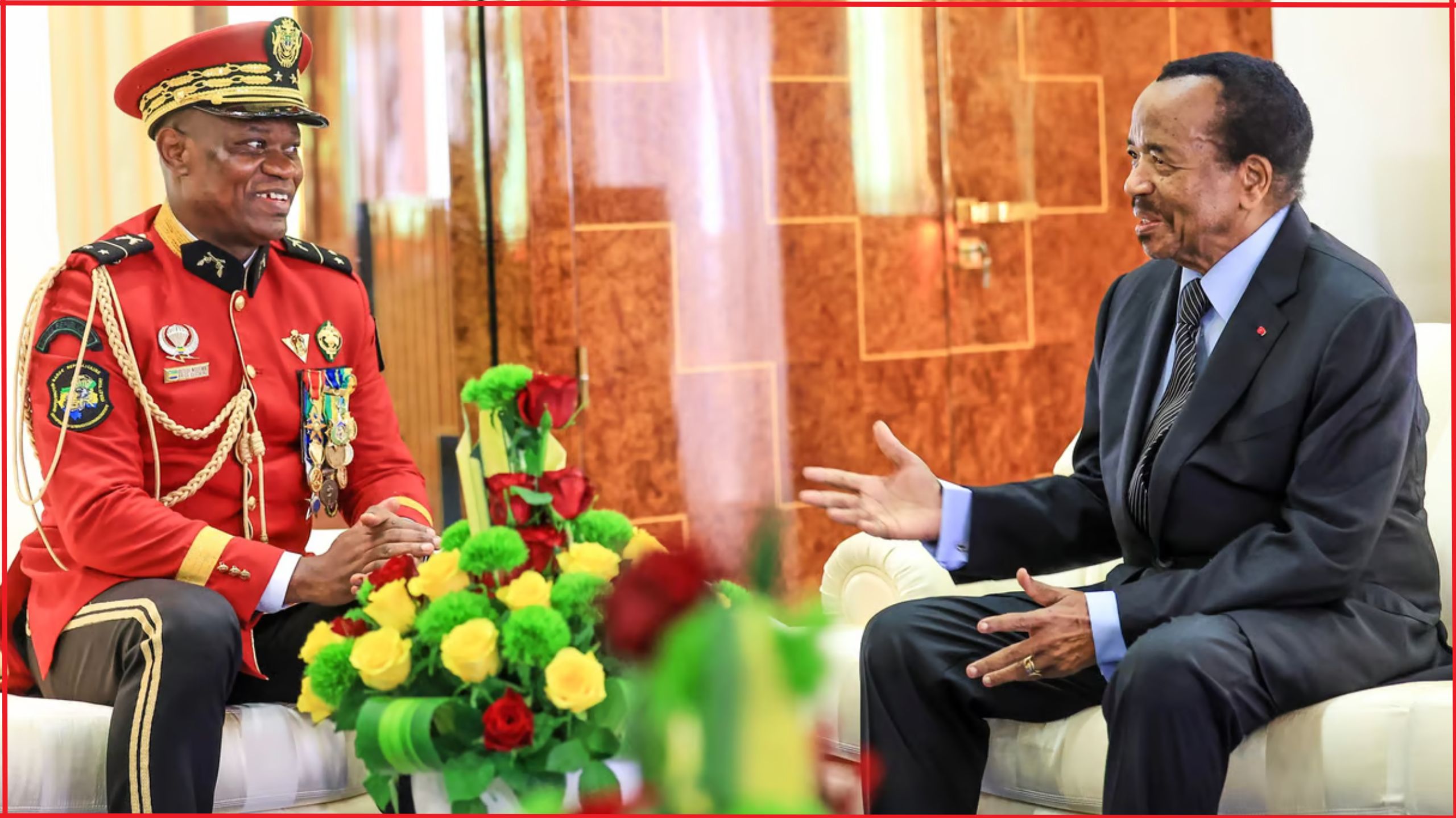 Cameroun: le président gabonais de transition reçu par Paul Biya lors d ...